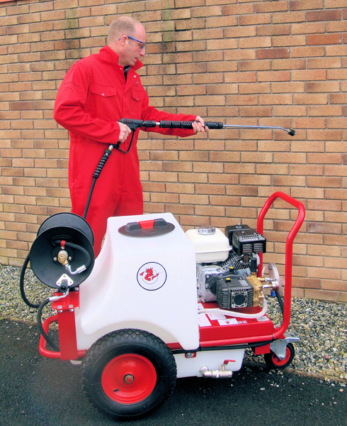Small Bowser Mounted Pressure Washer Petrol